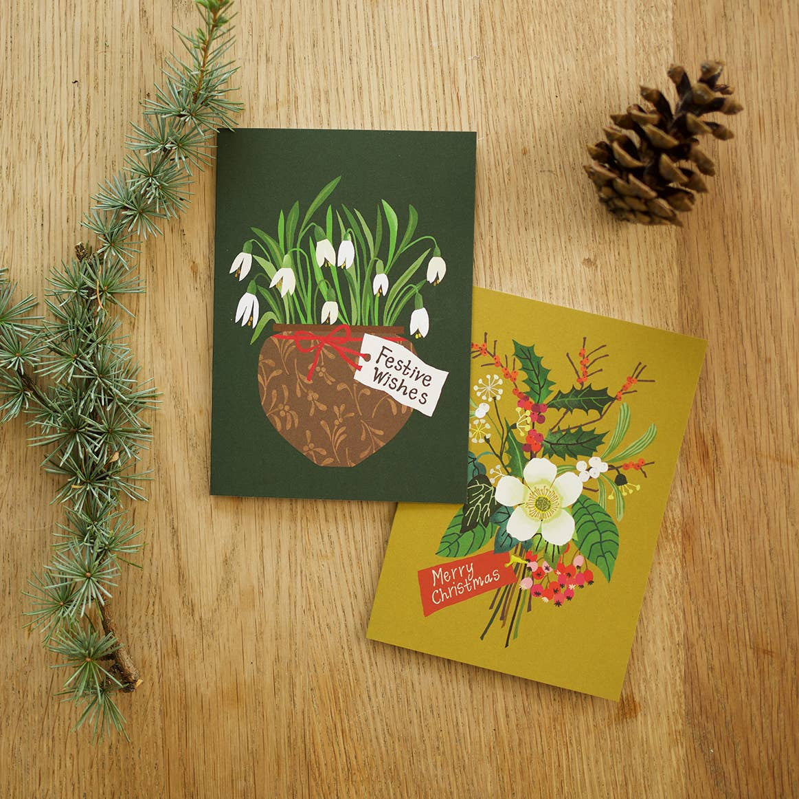 Brie Harrison Christmas Greetings Card Pack– Albert & Moo