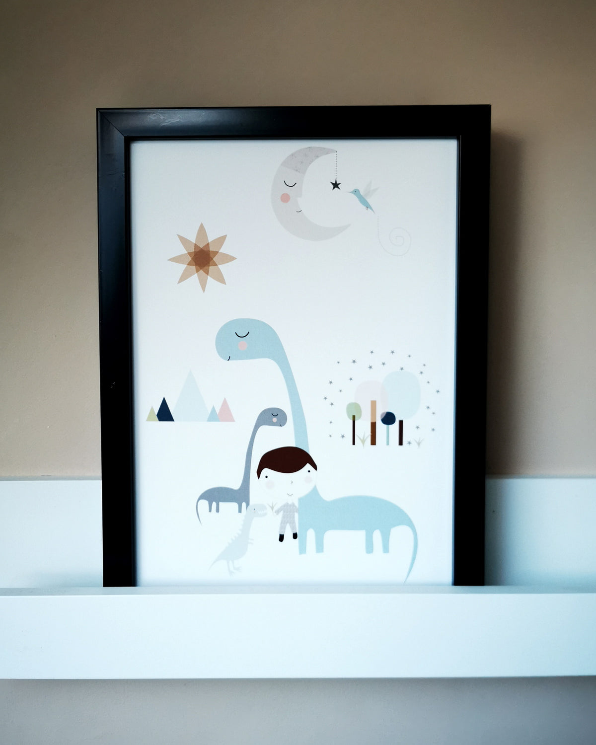 Dino Kid A4 Print | Albert & Moo